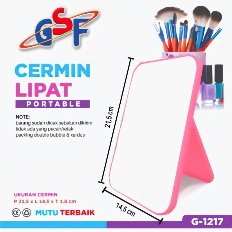 Jual CERMIN LIPAT GSF G1217 / KACA RIAS MEJA PORTABLE / BEAUTY MIRROR ...