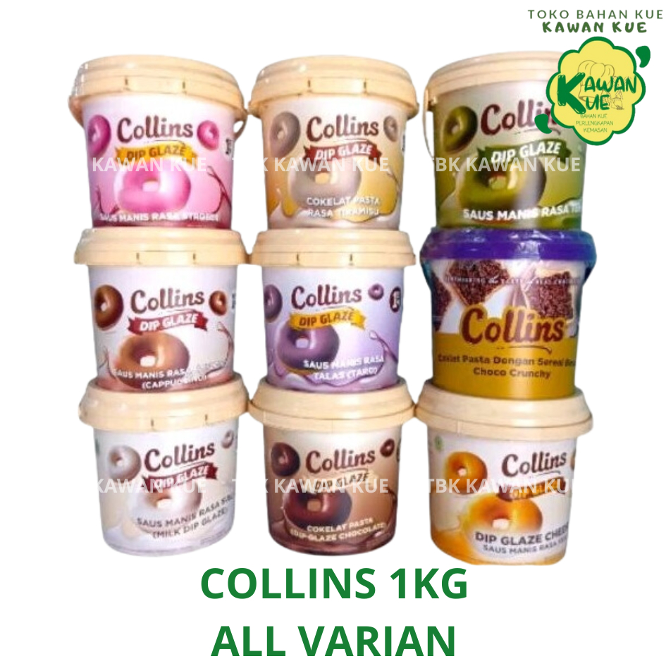 Jual COLLINS DIPGLAZE KEMASAN - SELAI TOPPING DONAT - SELAI ROTI ...