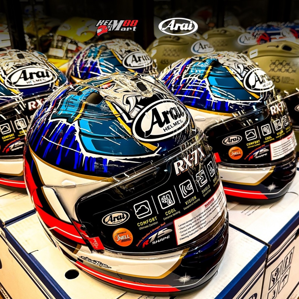Jual Helm ARAI RX7X PEDROSA SHOGUN Fullface Helm RX-7X | Shopee Indonesia