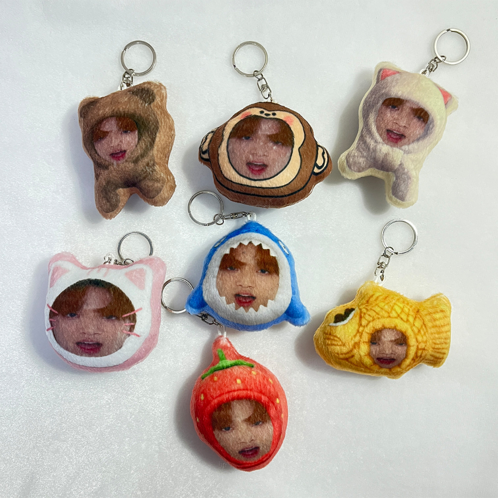 Jual custom gantungan kunci boneka / custom plushie keychain hiu bisa ...