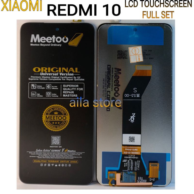Jual LCD TOUCHSCREEN XIAOMI REDMI 10 ORIGINAL MEETOO FULL SET | Shopee Indonesia