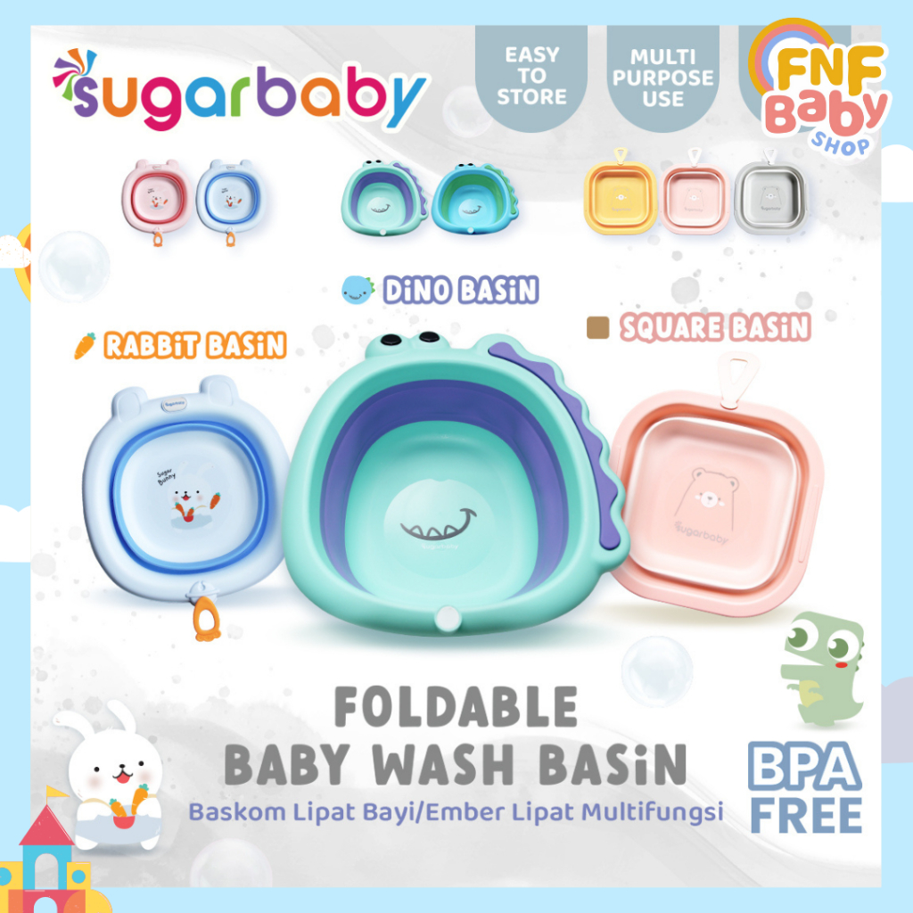 Jual Sugarbaby Foldable Baby Wash Basin - Ember Lipat Serbaguna & Aman ...