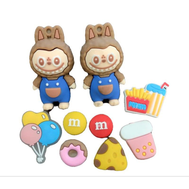 Jual JIBBITZ/AKSRESORIS SANDAL BAIM CROCS 1 SET LABUBU KUROMI MELODY ...