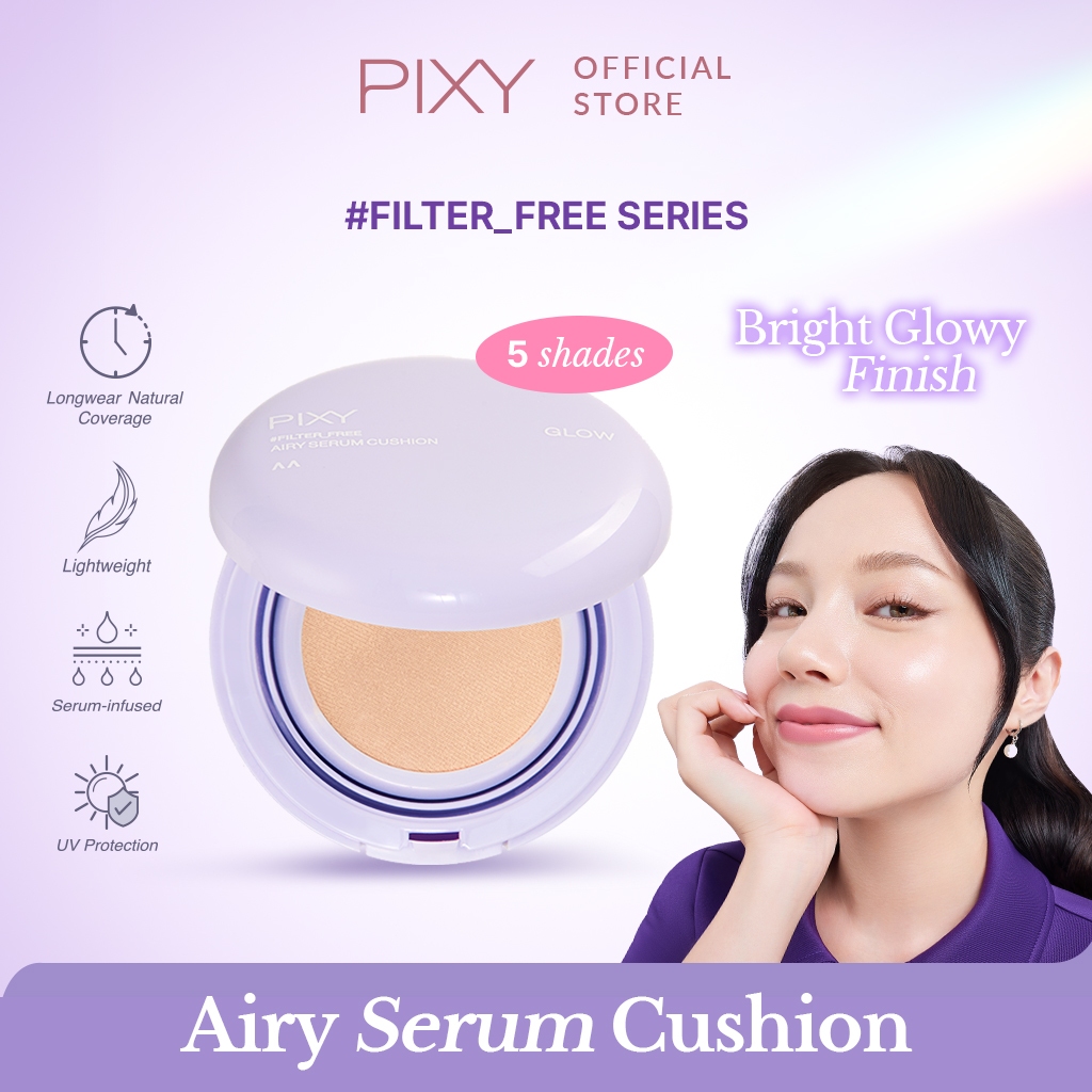 Jual PIXY #Filter_Free Airy Serum Cushion Glow | Shopee Indonesia