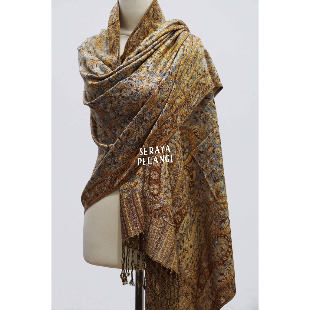 Jual Pashmina Keong 46 Selendang Scarf Syal Shawl Pasmina Halus ...