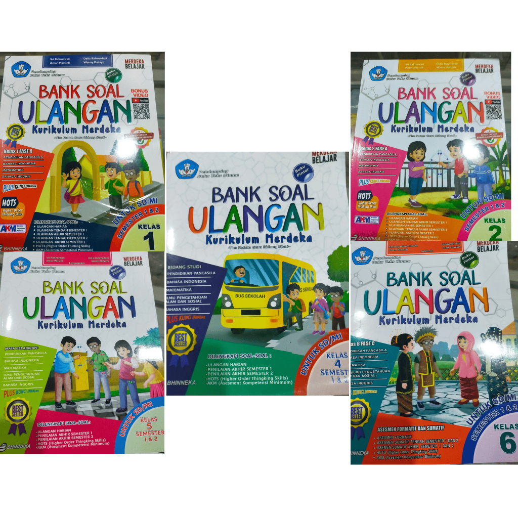 Jual BANK SOAL ULANGAN KURIKULUM MERDEKA KELAS 1-6 SD | Shopee Indonesia