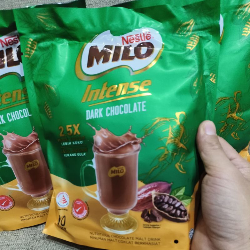 Jual milo intense Dark choco malaysia 10stick | Shopee Indonesia
