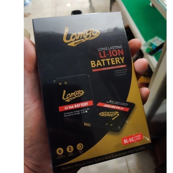 Jual Baterai Battery Lamigo Double Power Nokia BL-4C Bl-5C Original 100% 1400 Mah | Shopee Indonesia