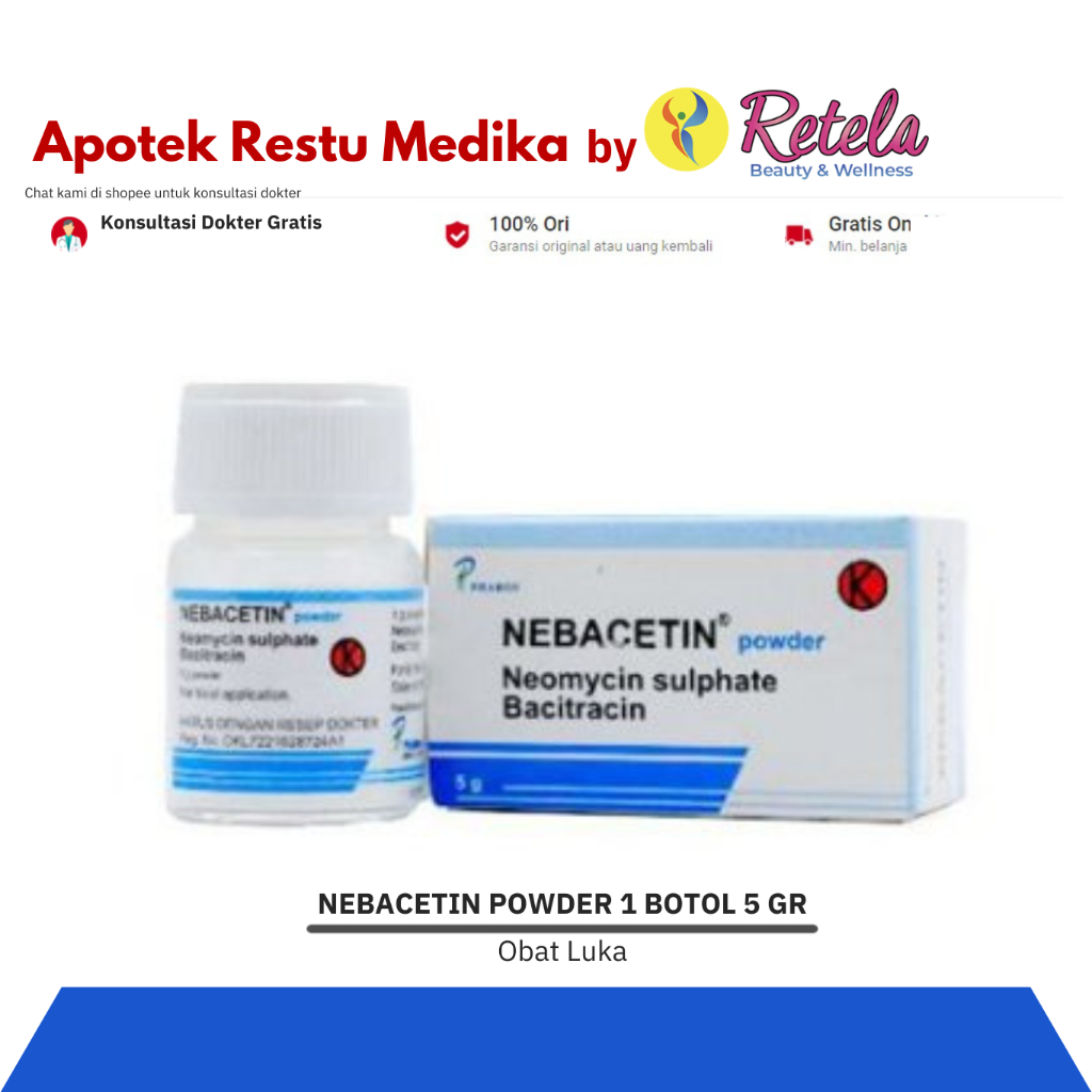Jual NEBACETIN POWDER 1 BOTOL 5 GR | Shopee Indonesia