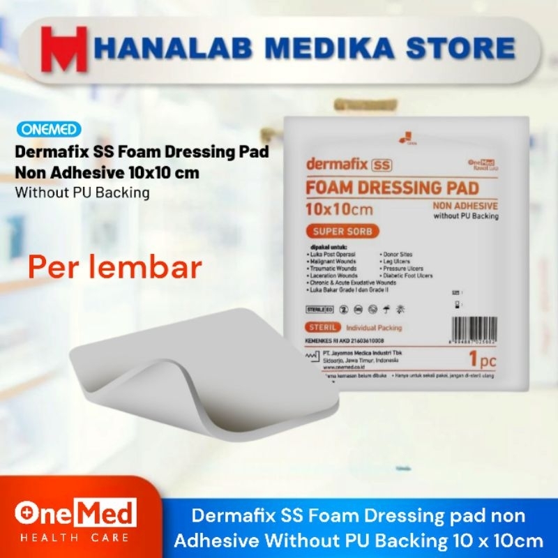 Jual ONEMED Dermafix SS Foam Dressing 10 x 10cm Per Pcs | Shopee Indonesia
