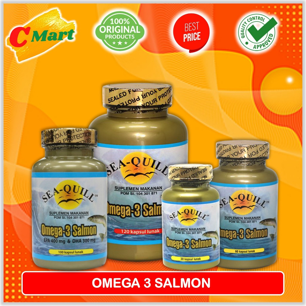 Jual Sea Quill Omega 3 Salmon Series - Sea-Quill Vitamin - Suplemen ...