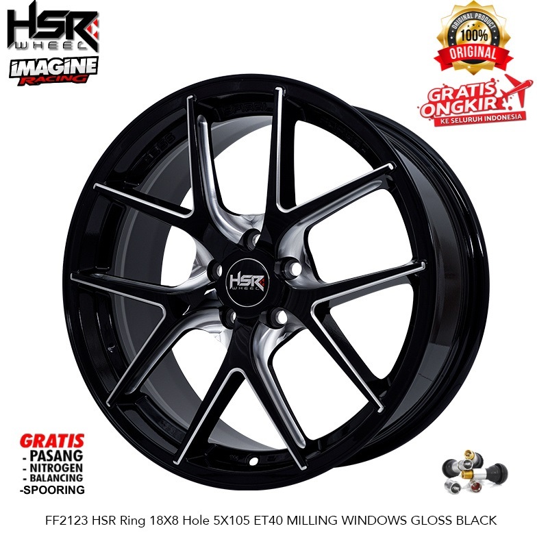 Jual VELG MOBIL RACING HSR FF2123 R18 COCOK UNTUK PCD 5X105 CHEVROLET ...