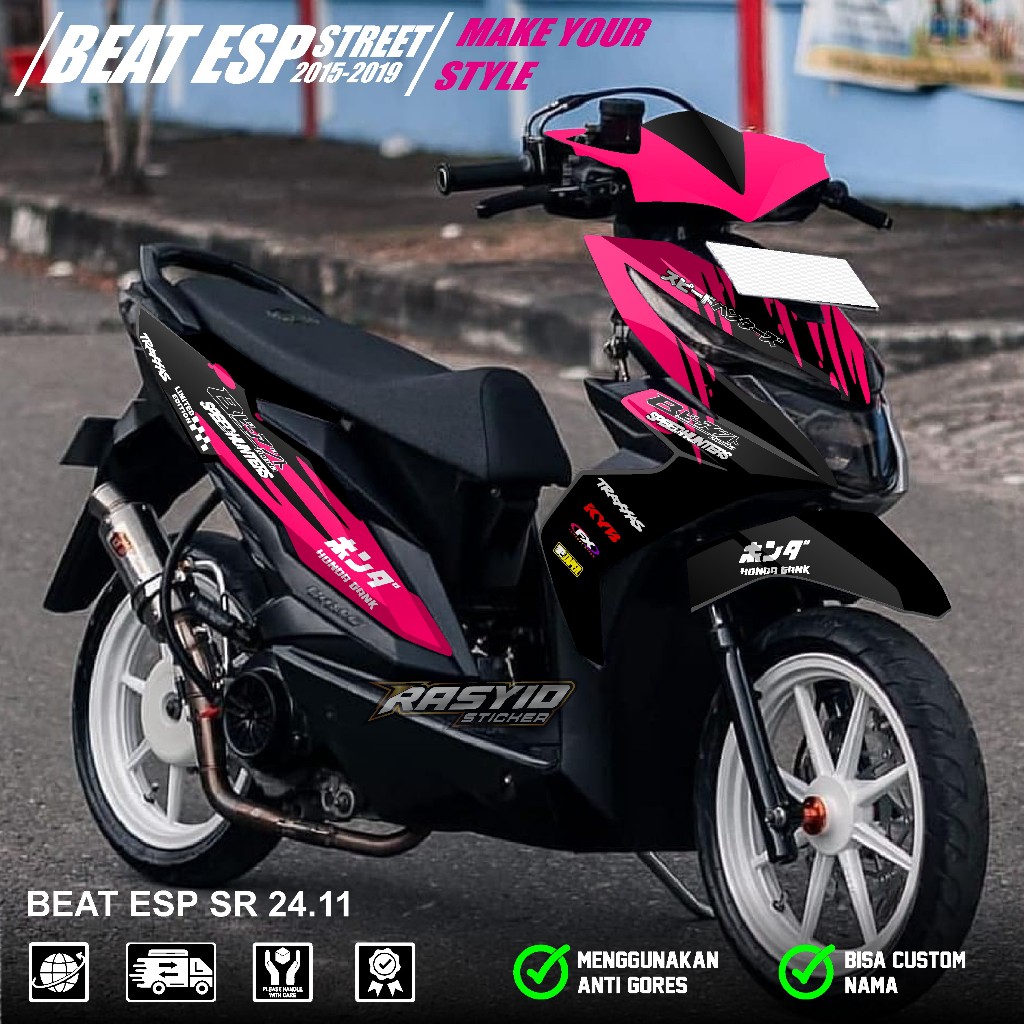 Jual COD Sticker Decal Full Body Honda Beat FI Esp Beat Street 2016 ...