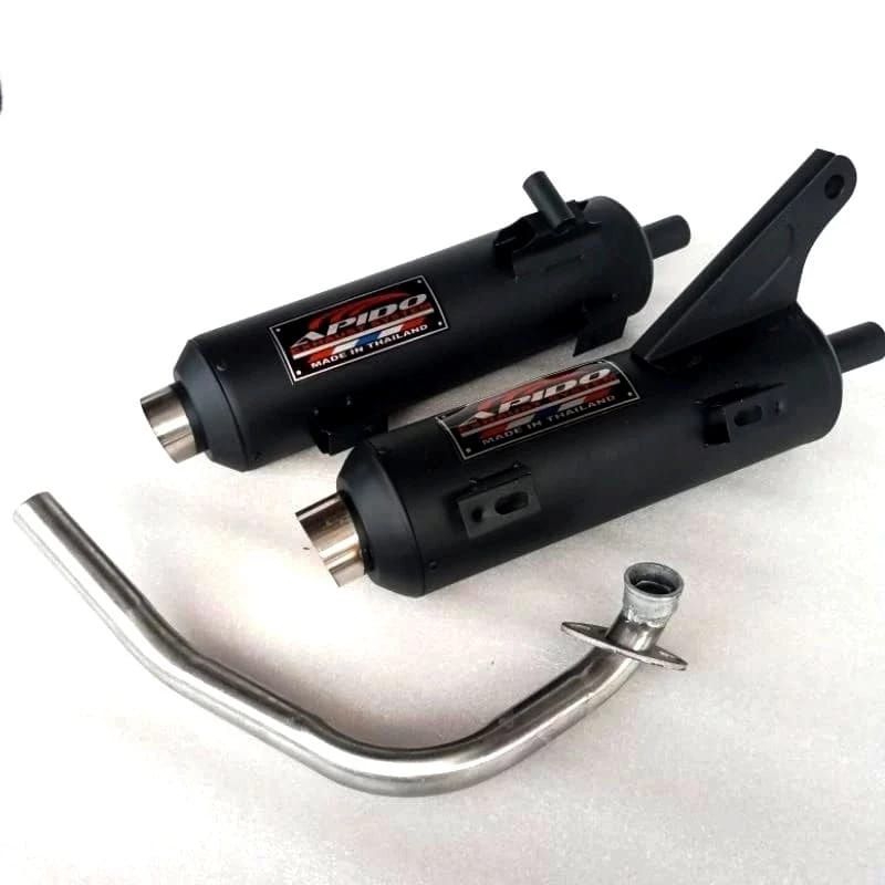 Jual Apido Mio i 125/Mio Soul i 125/Mio gear Muffler Pipe V4 1set ...