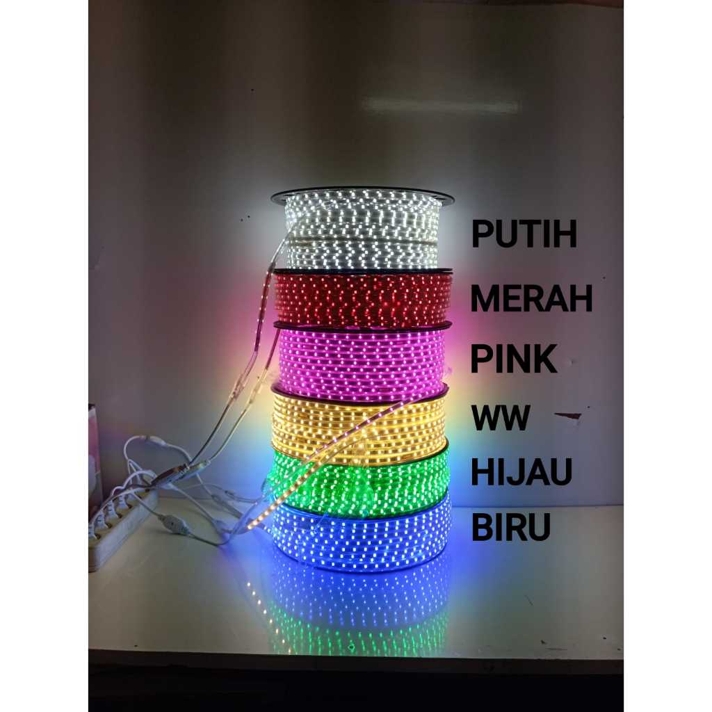 Jual Lampu LED STRIP Meteran SMD 2835 Indor & Outdor Waterprof IP66 ...