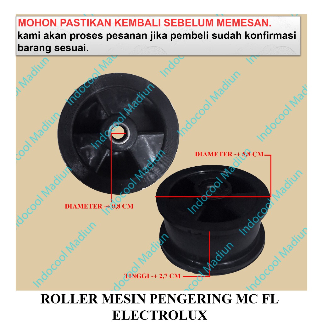Jual RMPFLE ROLLER DRYER ELECTROLUX / ROLLER MESIN PENGERING MESIN CUCI ...