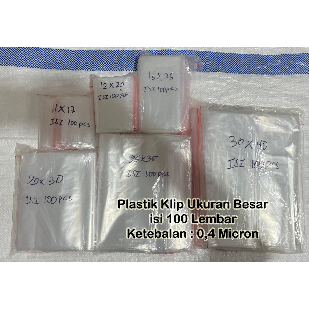 Jual Plastik Klip Besar | Plastik Ziplock Ukuran 12x20 | 16x25 | 25x35 ...