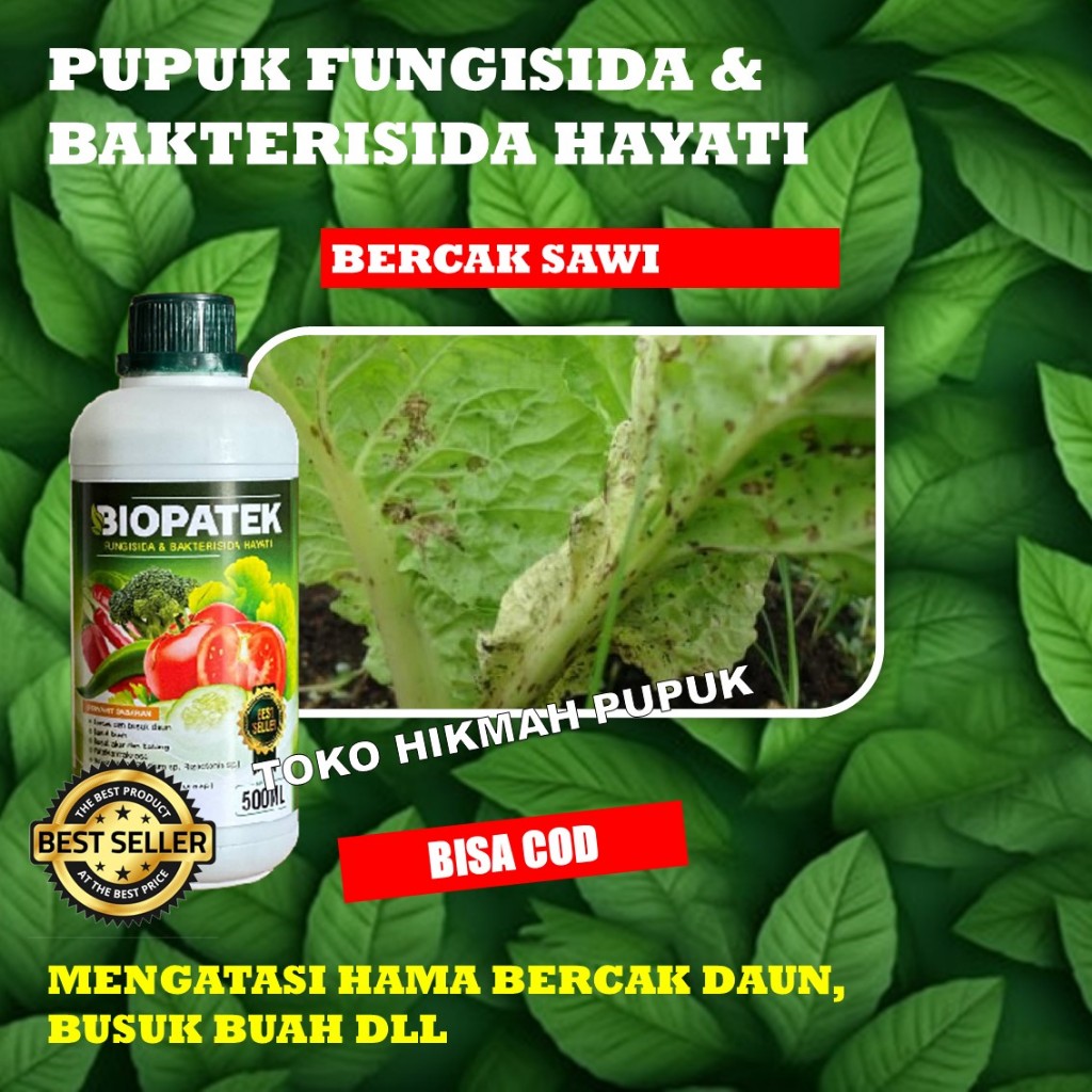 Jual TERLARIS FUNGISIDA BIOPATEK Atasi Penyakit Patek/Antraknosa, Virus ...
