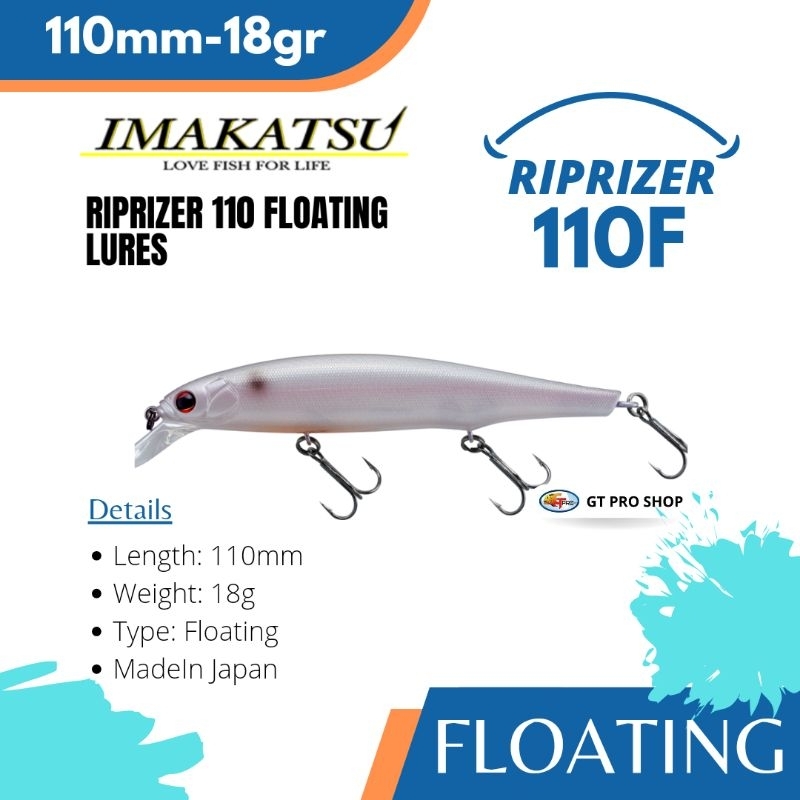 Jual IMAKATSU RIPRIZER-Slow Rizer 110-18G FLOATING MINNOW | Shopee ...