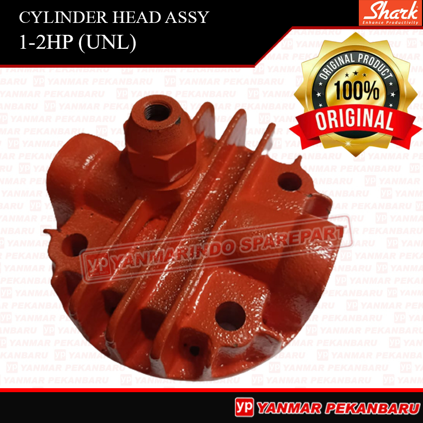 Jual 1 HP - 2 HP CYLINDER HEAD ASSY UNLOADING NEW KOMPRESOR ANGIN SHARK ...