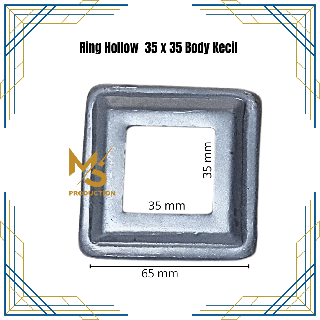 Jual Ring Hollow 37x37 dan 35x35 Tapak Hollow Minimalis Aksesoris Pintu Pagar Besi Berkualitas ...