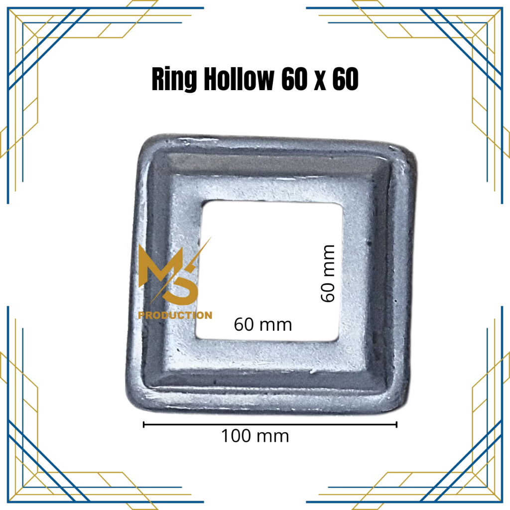 Jual Ring Hollow 60x60 mm Tapak Hollow Minimalis 6x6 cm Aksesoris ...