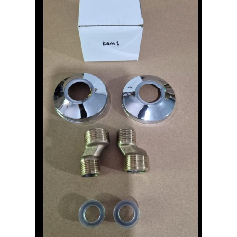 Jual Double nepel kran bathtub kran shower panas dingin mixer nepel z 1 ...