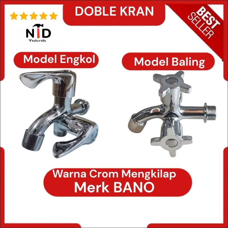 Jual Kran Air model Double kran / Kran Cabang model engkol dan baling ...