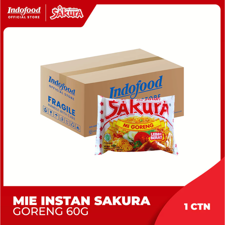 Jual [GROSIR!!] Mie Sakura Instant 60gr 1 Dus isi 40 pcs - mi sakura mi ...