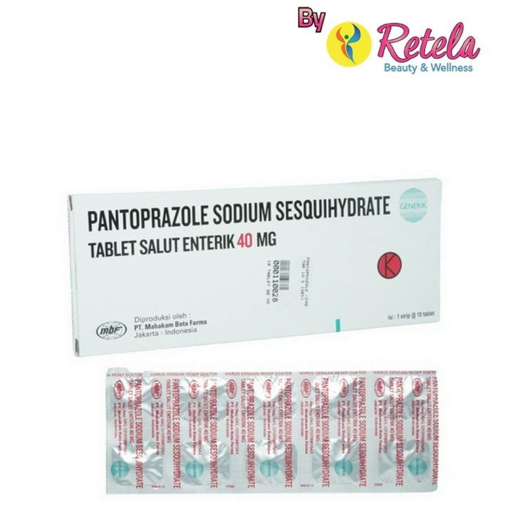 Jual PANTOPRAZOLE 40 MG 1 BOX ISI 30 TABLET MBF | Shopee Indonesia