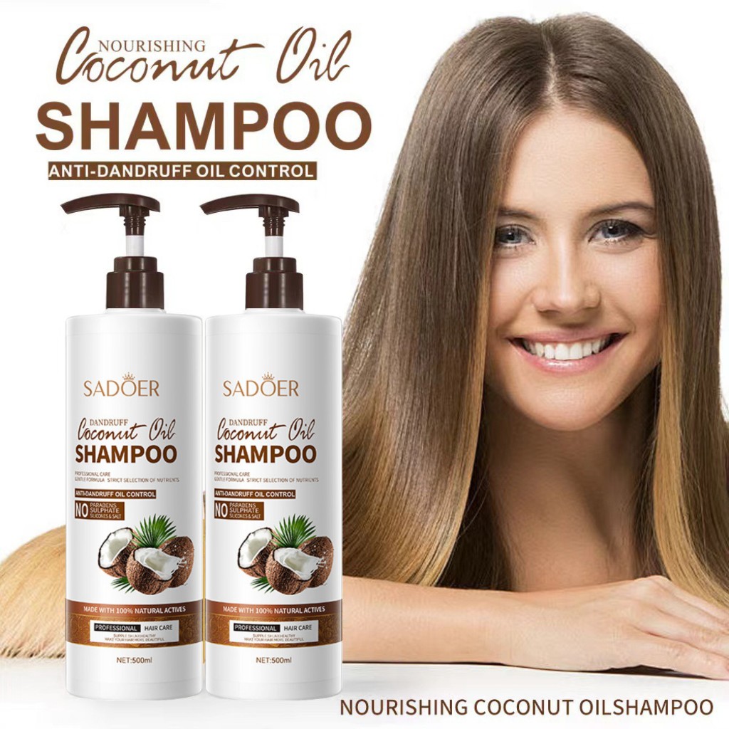 Jual Coconut Oil Shampoo Gel 500ml Sampo Anti Dandruff Ketombe Control Minyak Anti Rontok ...