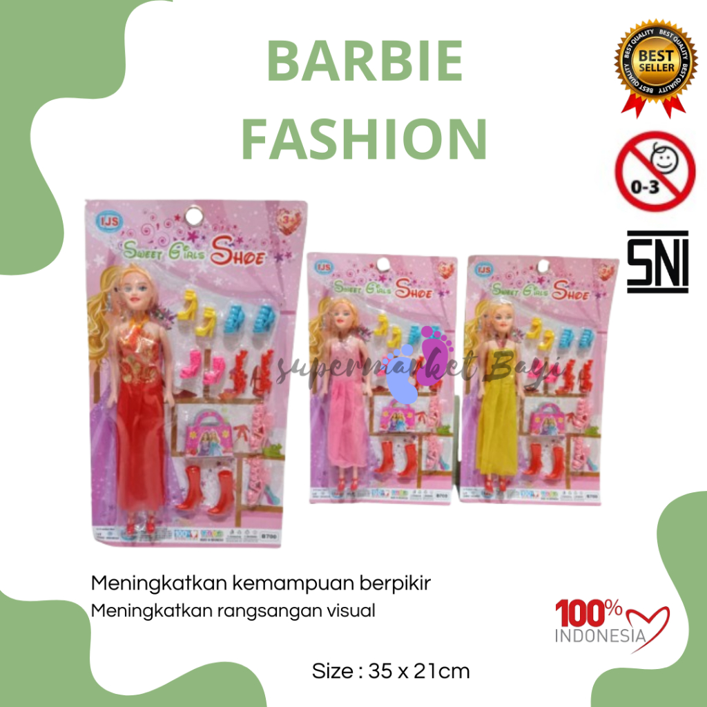 Jual MAINAN BARBIE FASHION 721208 | Shopee Indonesia