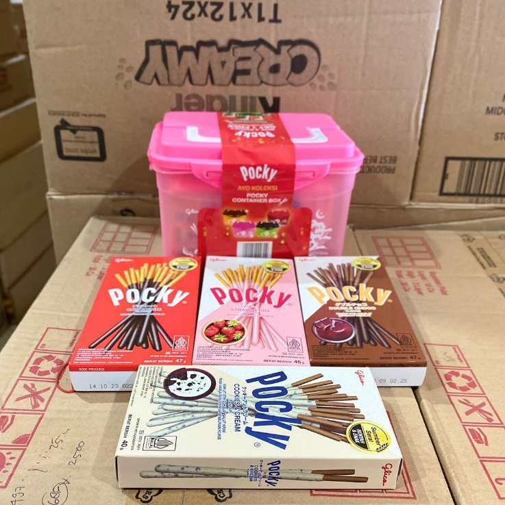 Jual Coklat Pocky 4 varian rasa free container box | Shopee Indonesia