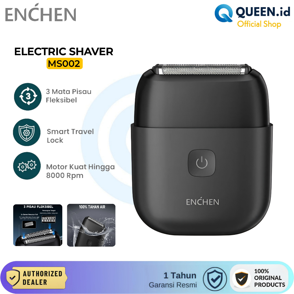 Jual ENCHEN MS002 Mini Shaver Trimmer Elektrik Alat Cukut Jenggot Kumis Waterproof Electric ...