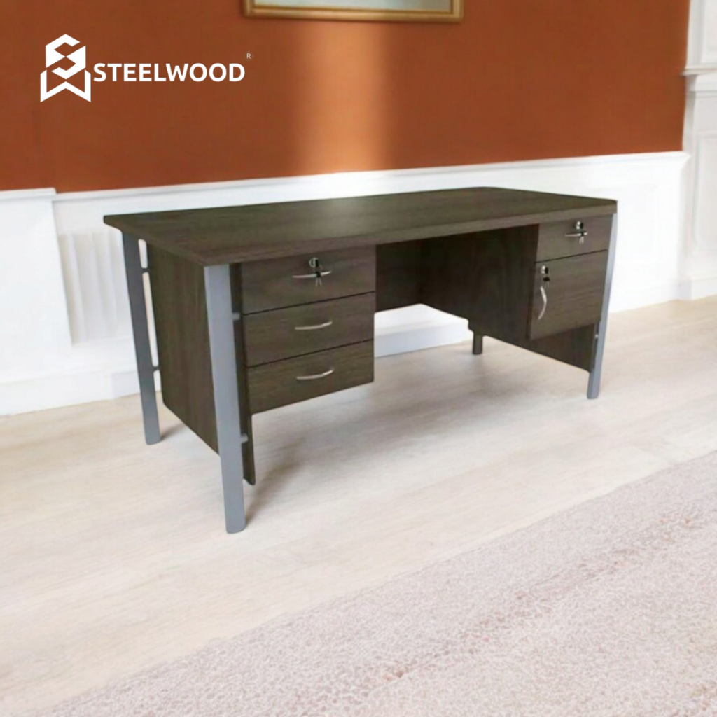 Jual STEELWOOD || MEJA KANTOR KARYAWAN/MEJA KERJA OFFICE/MEJA KANTOR ...