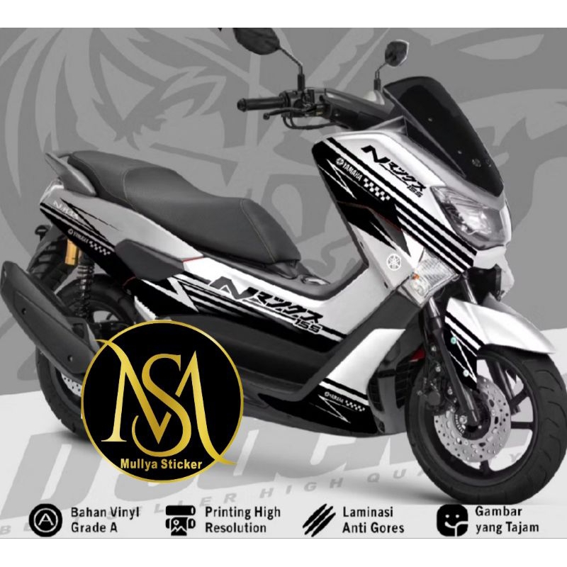 Jual Stiker Decal Nmax Old Full Body grafis Putih Simple | Shopee Indonesia