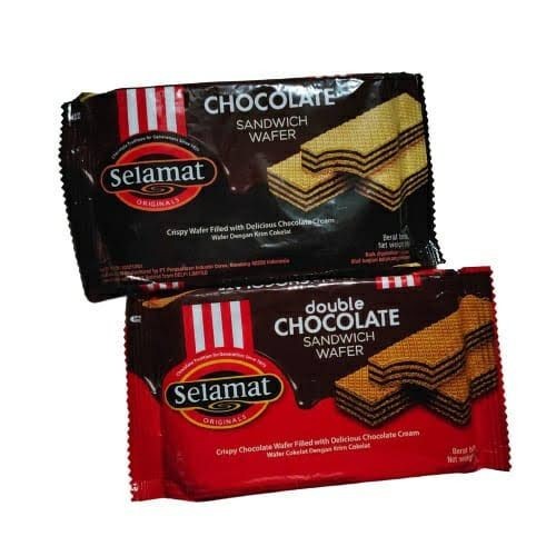 Jual selamat wafer cokelat 45g - selamat wafer - wafer selamat | Shopee ...