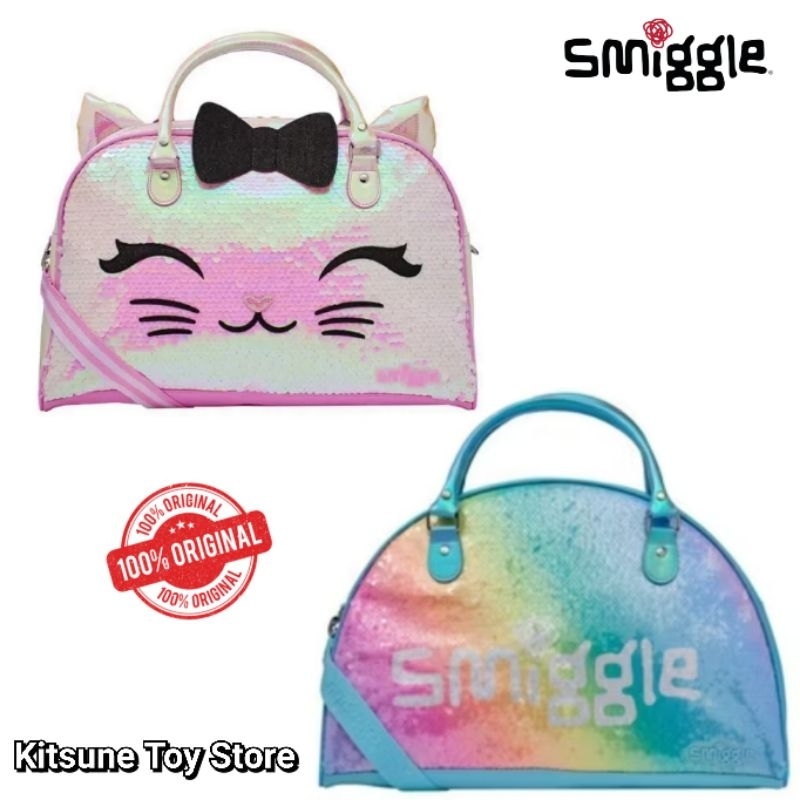 Jual Smiggle Teen Bag Weekender Shine Cat Rainbow Original - Tas ...