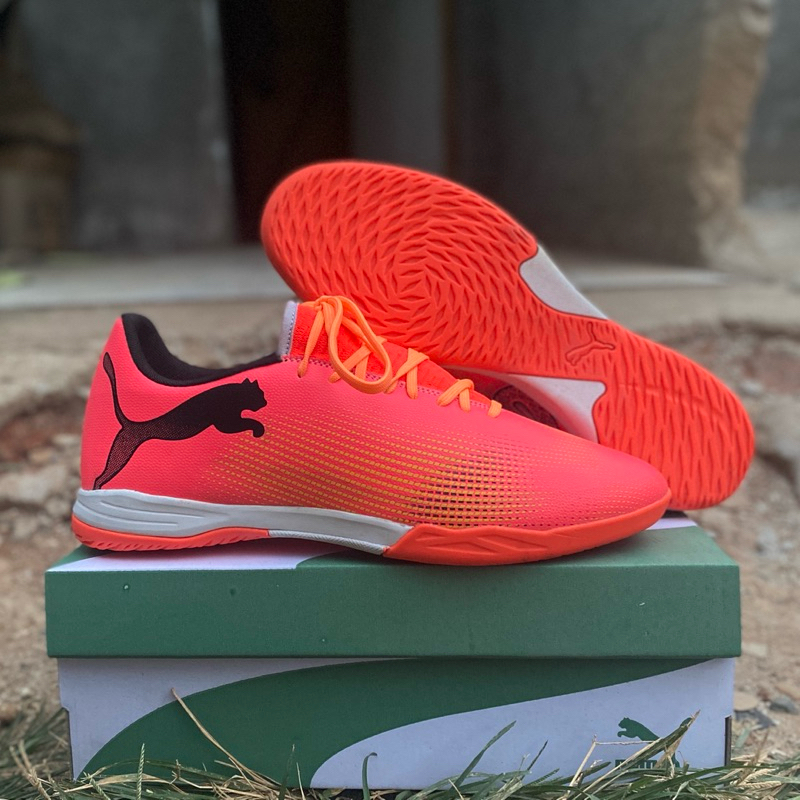 Jual sepatu futsal pma future oren (midsol pylon) | Shopee Indonesia