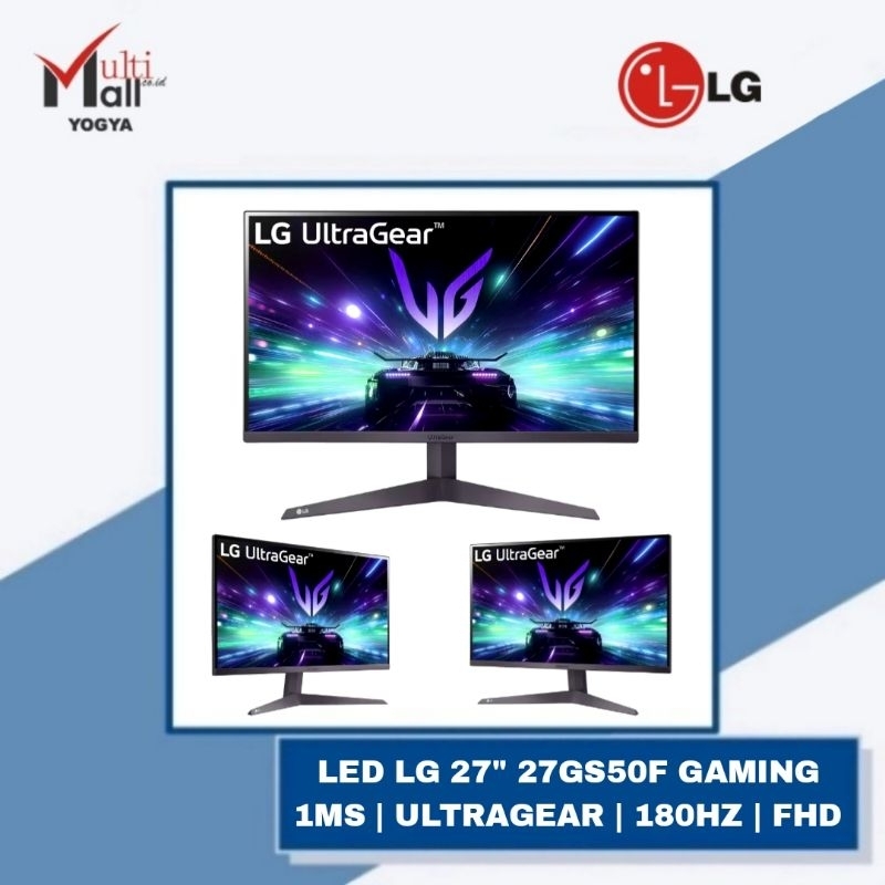 Jual Monitor LG 27" UltraGear 27GS50F 180Hz 1ms HDR10 Full HD AMD ...