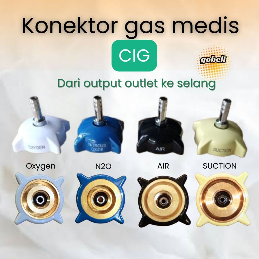 Jual Connector Gas Medis type CIG standart Australia - dari outlet ke ...