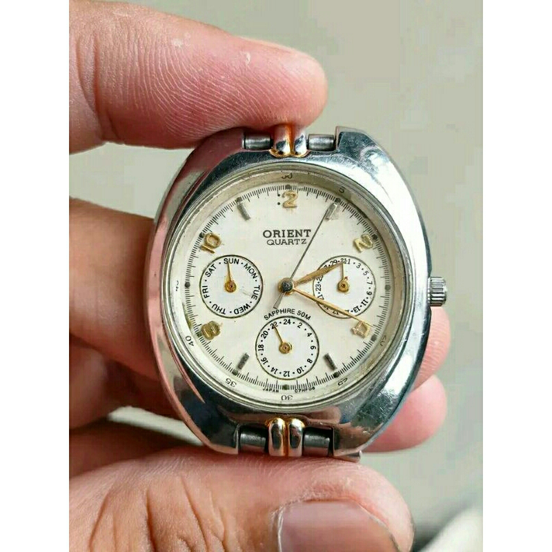 Jual Orient Chrono Date Original Quartz | Shopee Indonesia