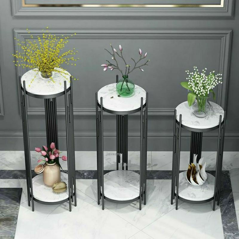 Jual Meja Sudut Standing Flower Meja Sudut Bulat Coffee Table Meja ...