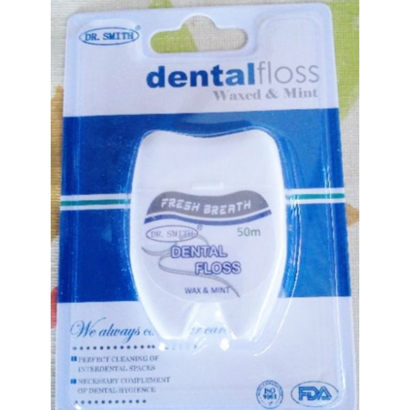 Jual DENTAL FLOSS 50 METER AROMA MINT BENANG PEMBERSIH GIGI / BENANG ...