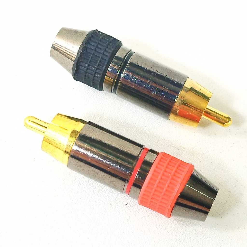 Jual Jack RCA Titanium Black model Baut Sekrup | Shopee Indonesia