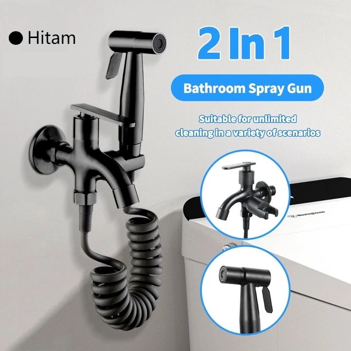 Jual SUS304 1 Set Jet Shower Kloset Kran Cabang Shower Stainless Jet ...