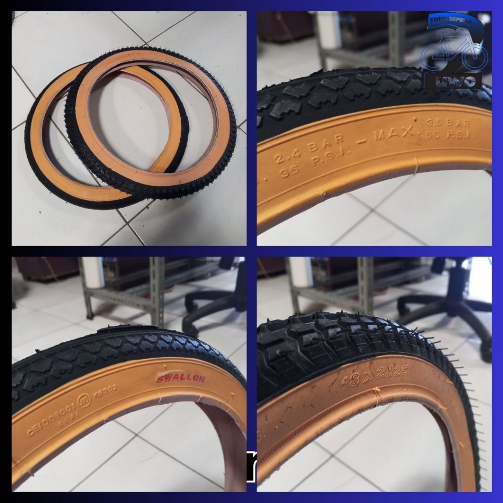 Jual Ban Sepeda anak ukuran 18 berbagai varian cocok untuk BMX dan Mini ...