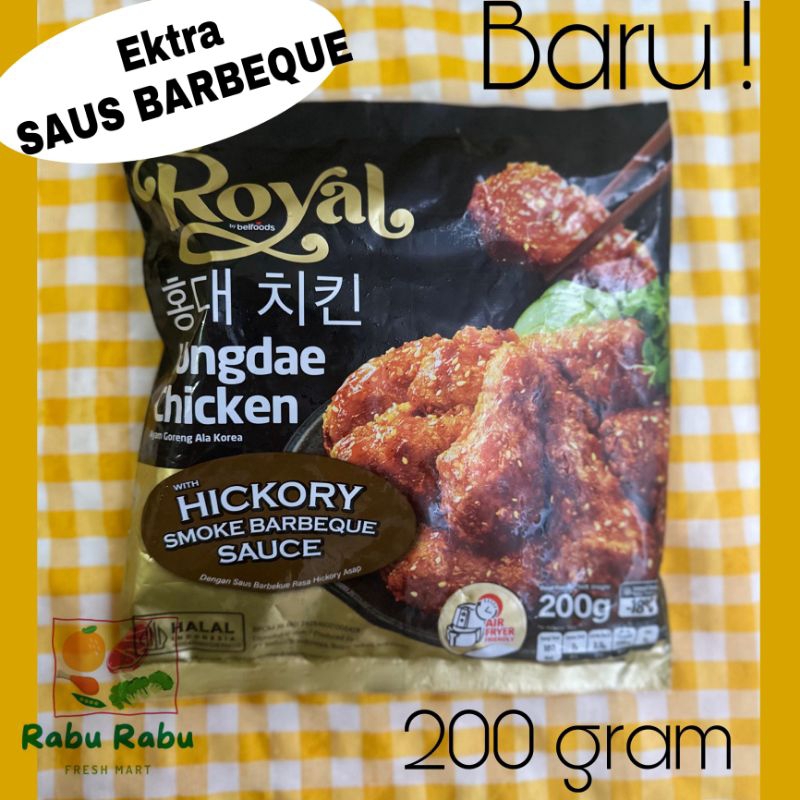 Jual Royal Belfood Hongdae Chicken Ayam Goreng Ala Korea berat 200 gram ...