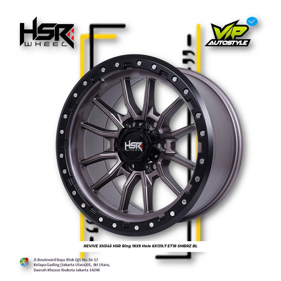 Jual HSR REVIVE R18 - Velg Mobil Fortuner, Pajero, Hilux, Triton Ring ...