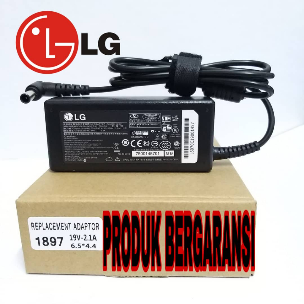 Jual Adaptor TV LG/Monitor LG 19V -1.7A / 2,1A "Original" | Shopee Indonesia